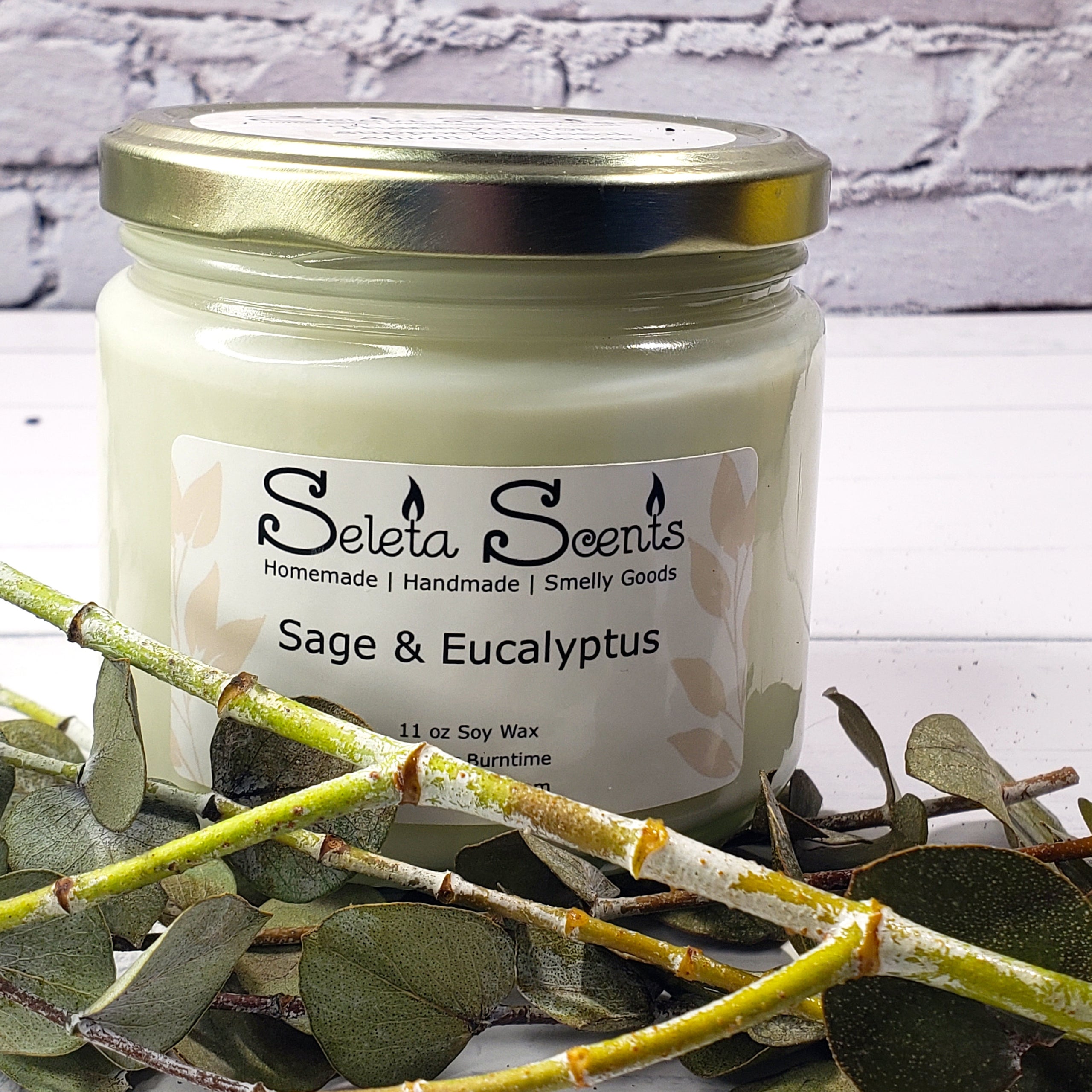 Calming Sage and Eucalyptus Candle: Purify Your Space and Ease Tension | Seleta Scents